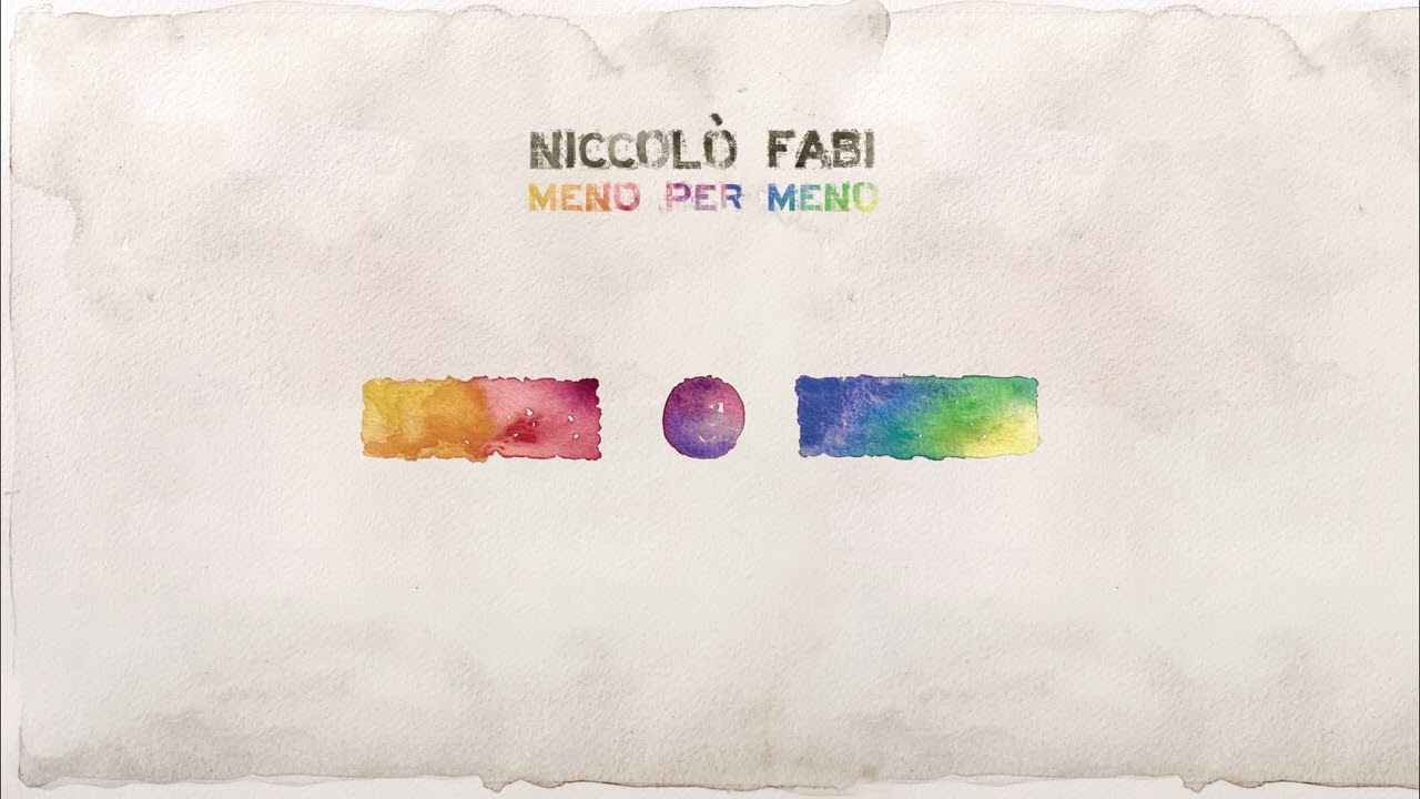 Nuovo singolo di Niccolò Fabi - New Faces & Stars, Agenzia di moda e ...